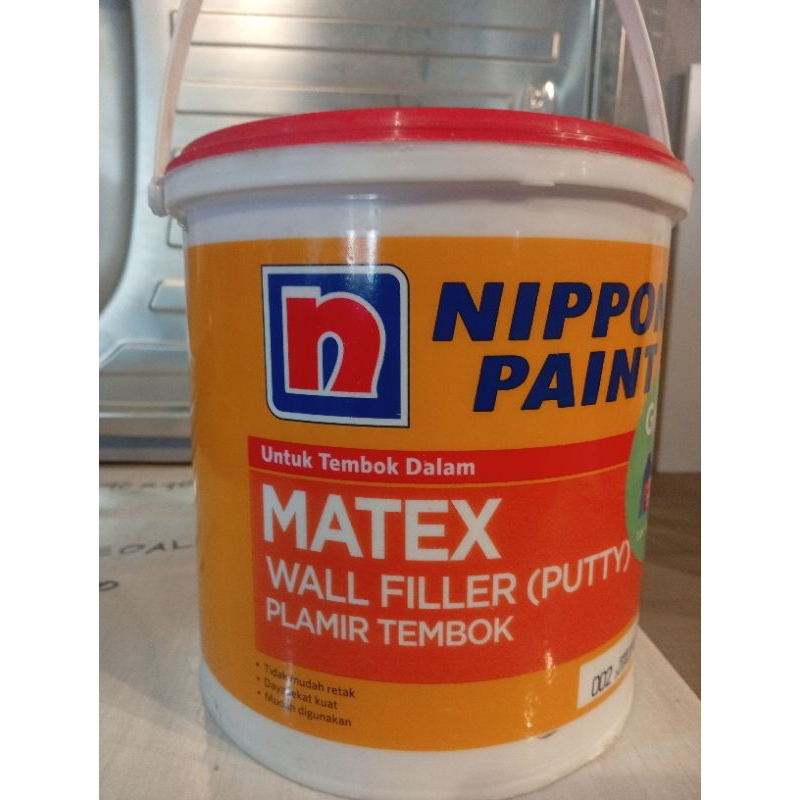 Jual 4KG NIPPON MATEX WALL FILLER (PUTTY) PLAMIR TEMBOK 002 SW | Shopee ...