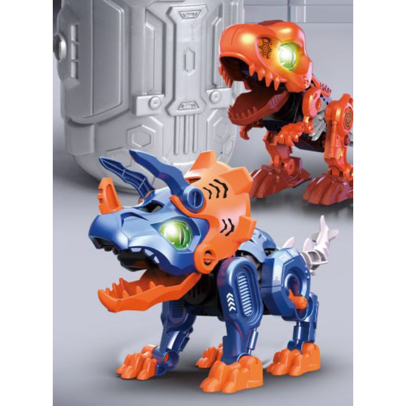 Jual Electric Dinosaur Mainan Dino DIY Trex Triceratops Stegosaurus ...