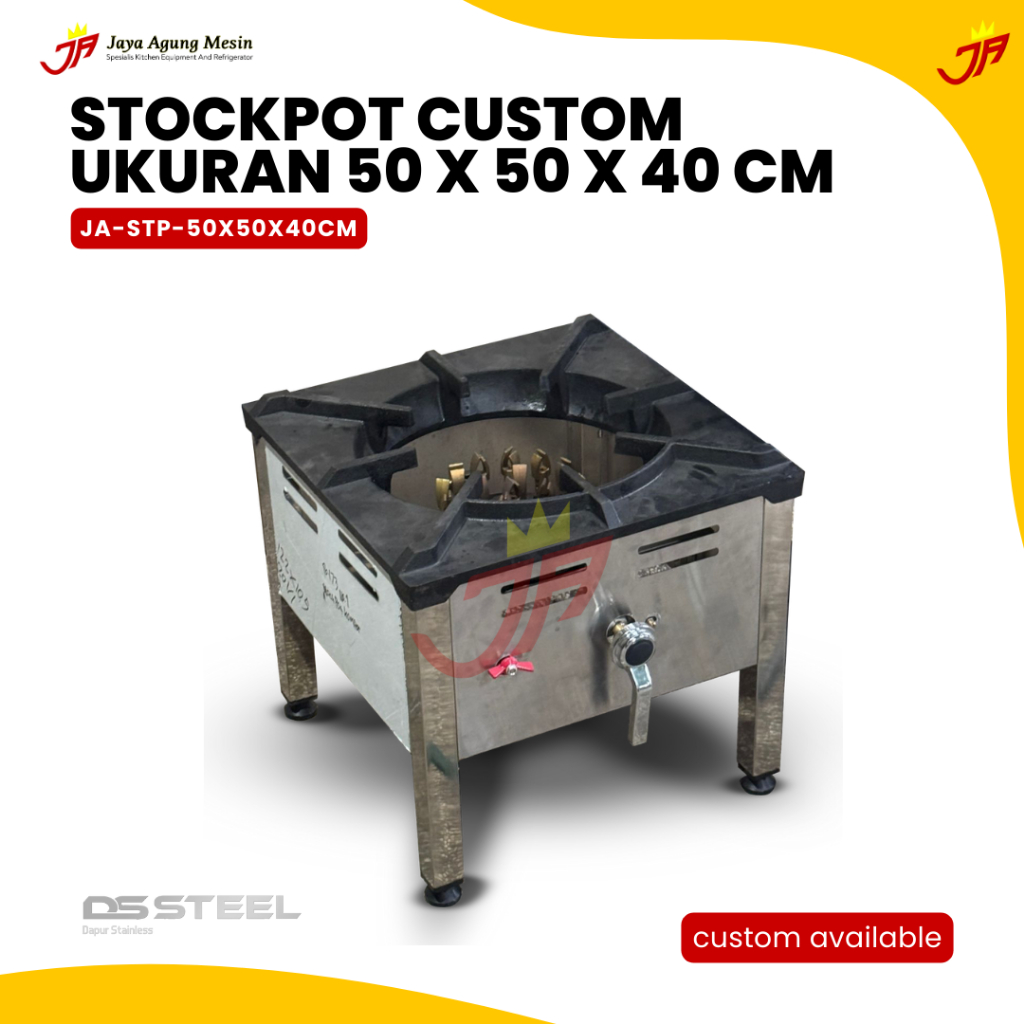 Jual DS Steel Stockpot custom ukuran 50 x 50 x 40 cm | Shopee Indonesia