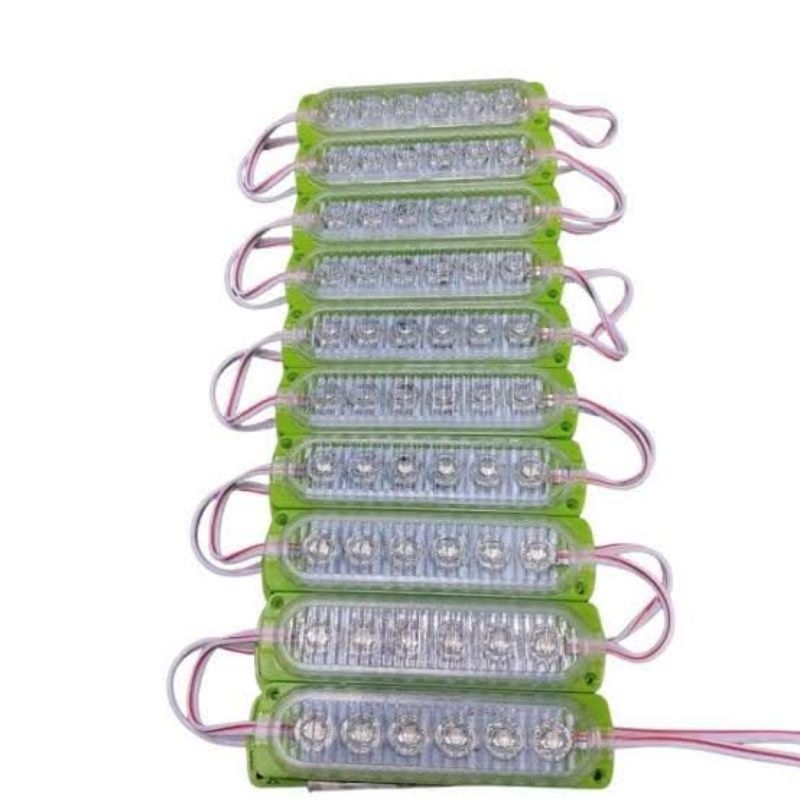 Jual Modul Lampu Ultrasonic LED 6 Mata 6W 12Volt 24Volt Supersonic Waterproof 12V 24V 12 Volt 24 ...