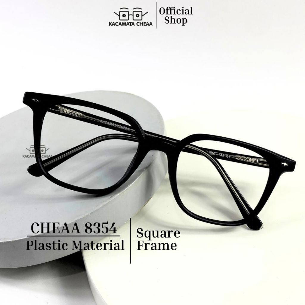 Jual KacamataCheaa Frame Kotak Plastik Terbaru CHEAA 8354 | Shopee ...