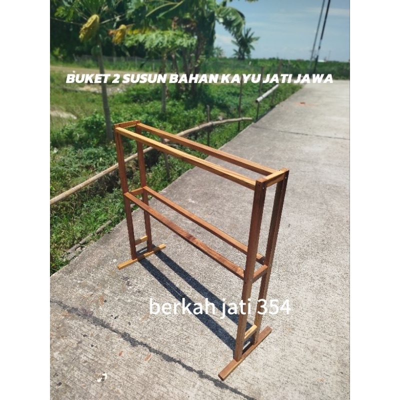 Jual Rak buket bunga / rak buket /rak buket kayu jati | Shopee Indonesia
