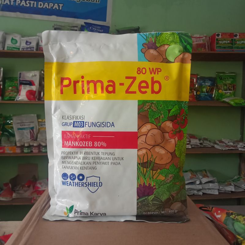 Jual Fungisida Prima-Zeb 80WP 400gr (Mankozeb biru 80%) | Shopee Indonesia