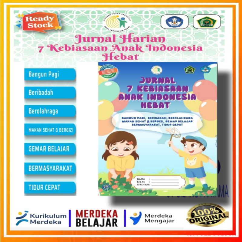 Jual Buku 7 Kebiasaan Anak Indonesia Hebat (Kurikulum Merdeka) Buku Jurnal Harian 7 Kebiasaan ...