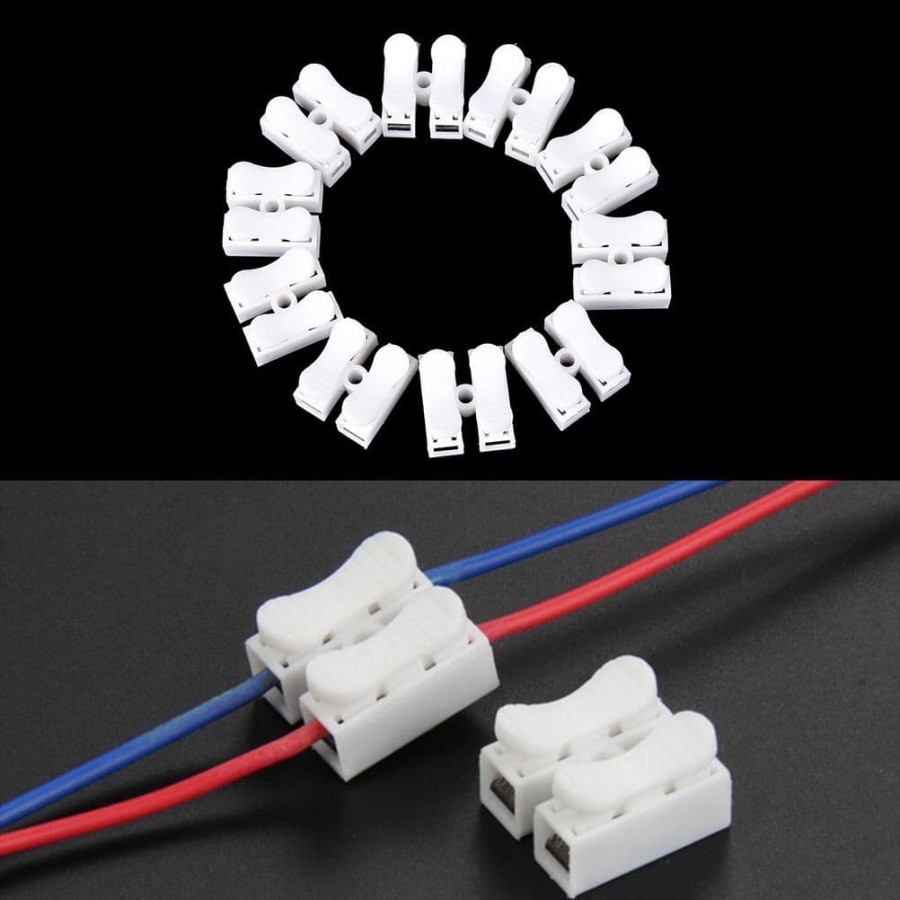 Jual Quick Cable Connector 2 Pin Konektor Kabel Mudah 2P Wire | Shopee ...