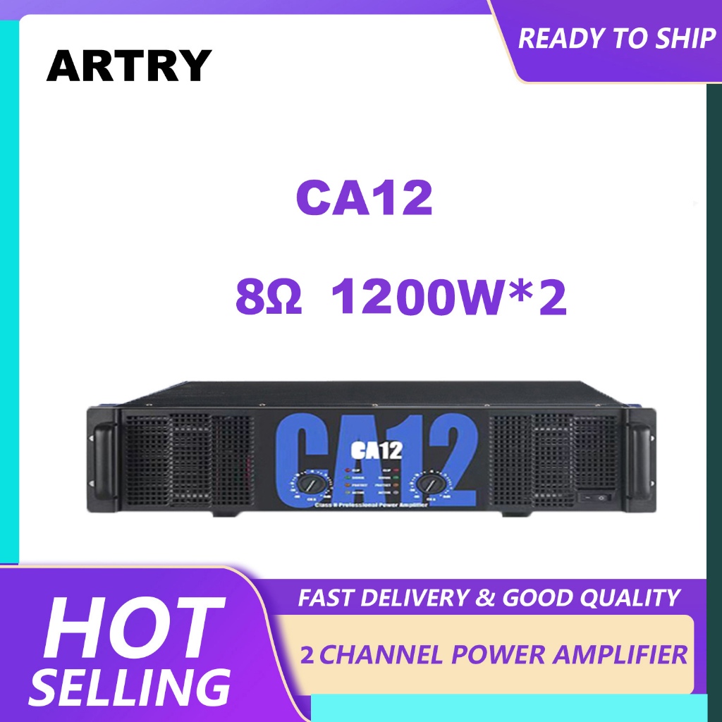 Jual ARTRY CA12 Professional amplifier, two channels, 1200W high-power 8 ohms, audio amplifier ...