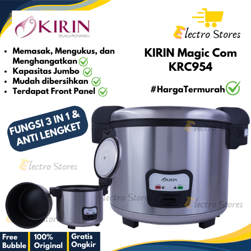Jual KIRIN Magic Com Besar KRC954 - Rice Cooker Jumbo KRC 954 5,4 Liter - Pengukus Penghangat ...