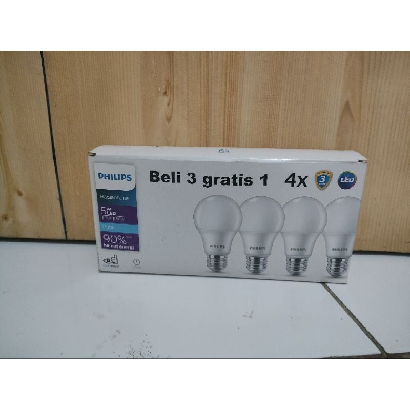 Jual Lampu Philips LED RadiantLine 5W isi 4 | Shopee Indonesia