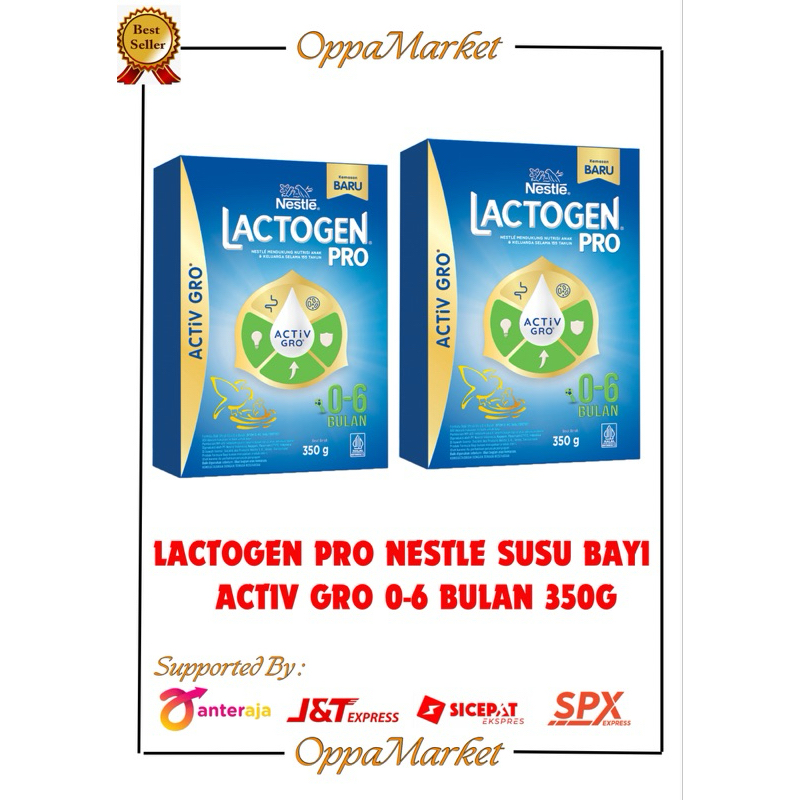 Jual LACTOGEN PRO NESTLE SUSU FORMULA BAYI 0-6 BULAN 350G | Shopee ...