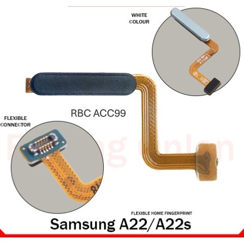 Jual Samsung A22/A22S Flexible Home Fingerprint + Tombol Power On/Off ...