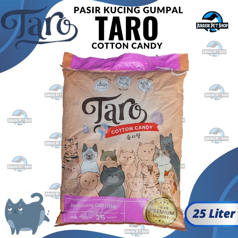 Jual TARO CAT LITTER BENTONITE COTTON CANDY 25lt Aroma - Pasir Kucing ...