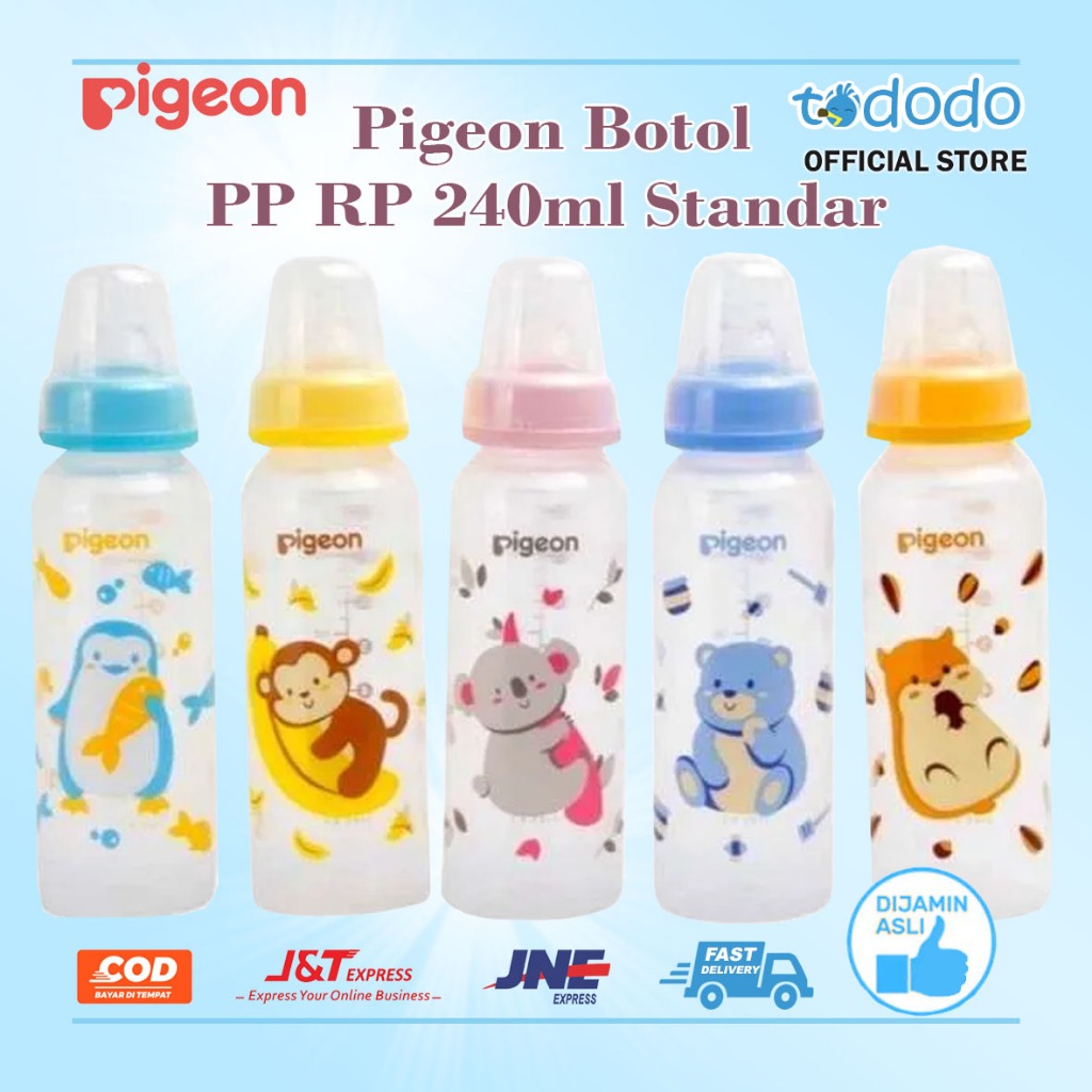 Jual Botol Susu Bayi Standar Pigeon Botol PP RP 240ml STD W S | Shopee Indonesia