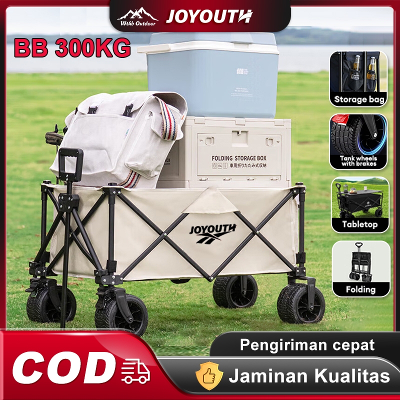 Jual JOY Troli Barang Outdoor Trolley Lipat 10 inchi Roda Besar ...