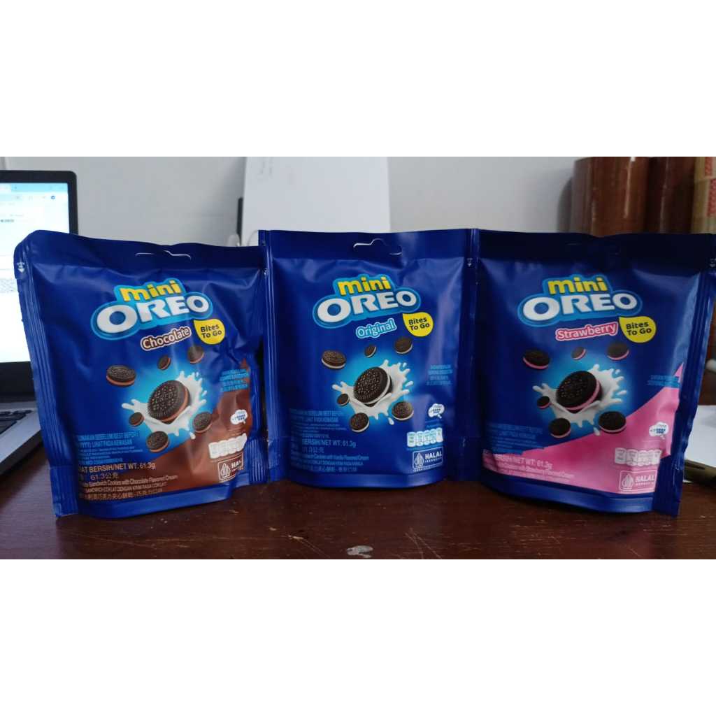 Jual OREO Mini Biskuit Pouch 3 Varian Rasa 61,3gr | Shopee Indonesia