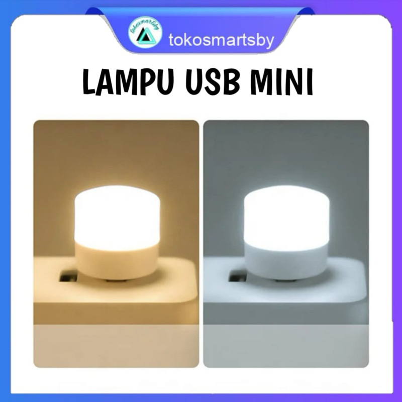 Jual Lampu USB LED T8 Mini Portable Lid Ukuran Kecil Bulat Bolam Let Terang Untuk Lampu Tidur ...