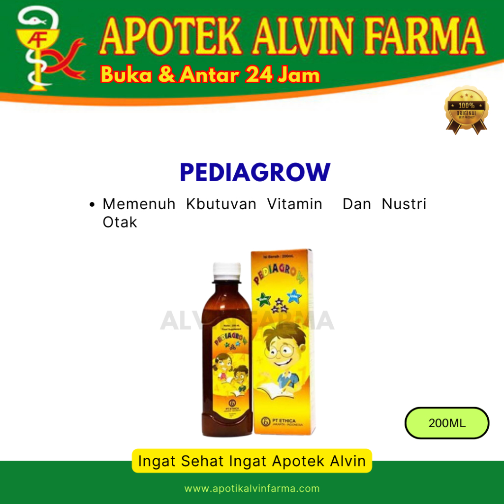 Jual PEDIAGROW Multivitamin Dan Nutrisi Anak 200ml | Shopee Indonesia