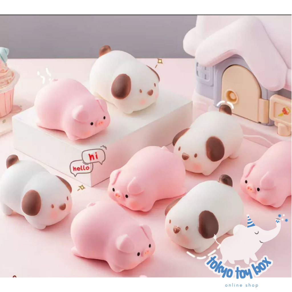 Jual Mainan Squishy Super Lucu Little Pig And Dog / Mainan Pencet ...