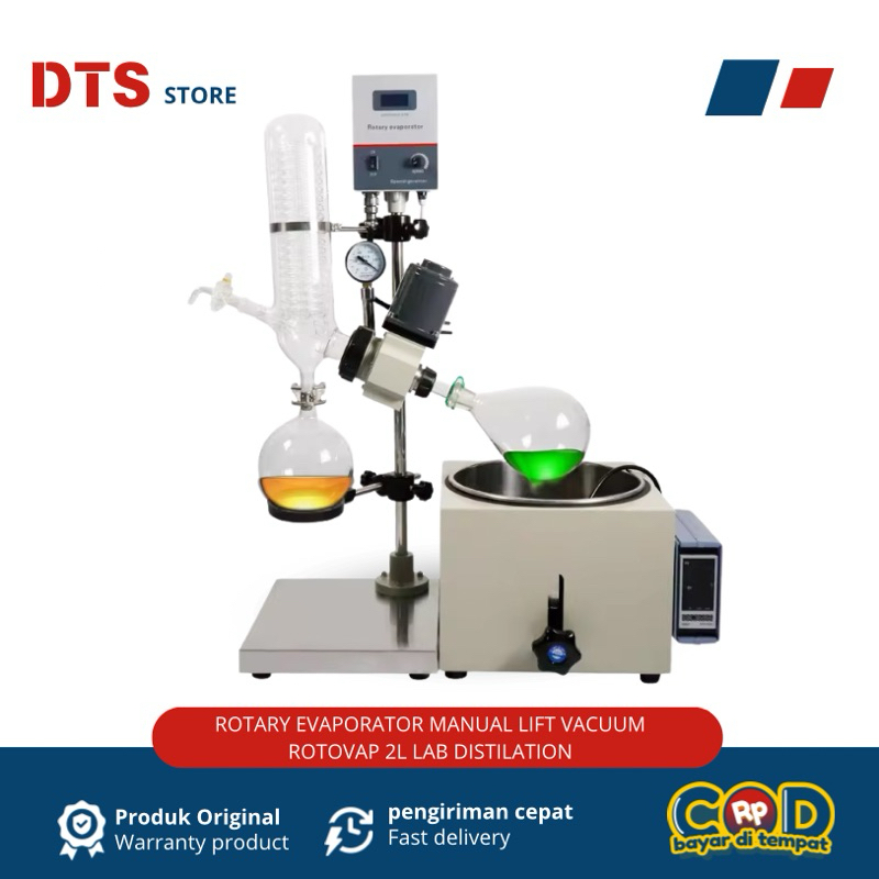Jual Rotary evaporator manual lift vacuum rotovap 2L lab distilation | Shopee Indonesia
