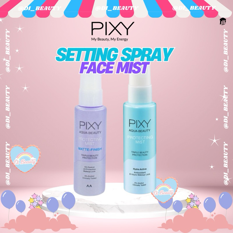 Jual 🩵DIBeauty🩵 PIXY Protection Mist | Setting spray | Face Mist | Aqua ...