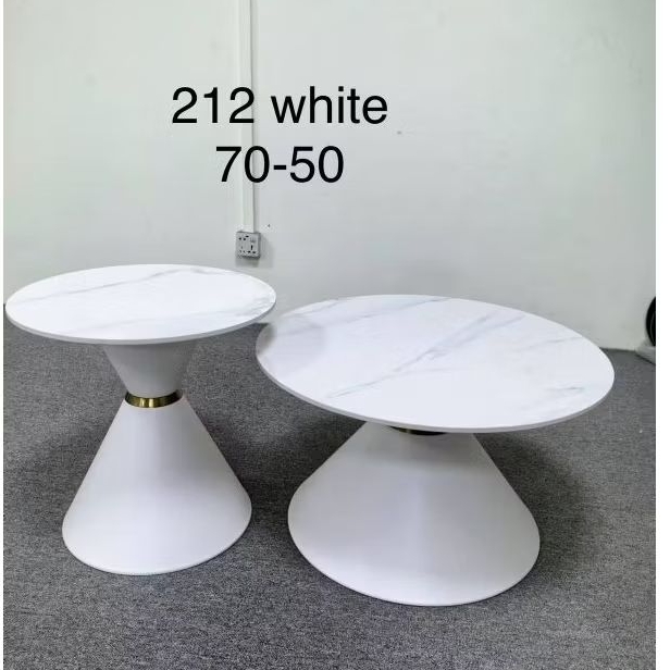 Jual Meja Tamu 2 Tingkat granite Set Isi 2 Bulat - Coffe Table - 70cm ...