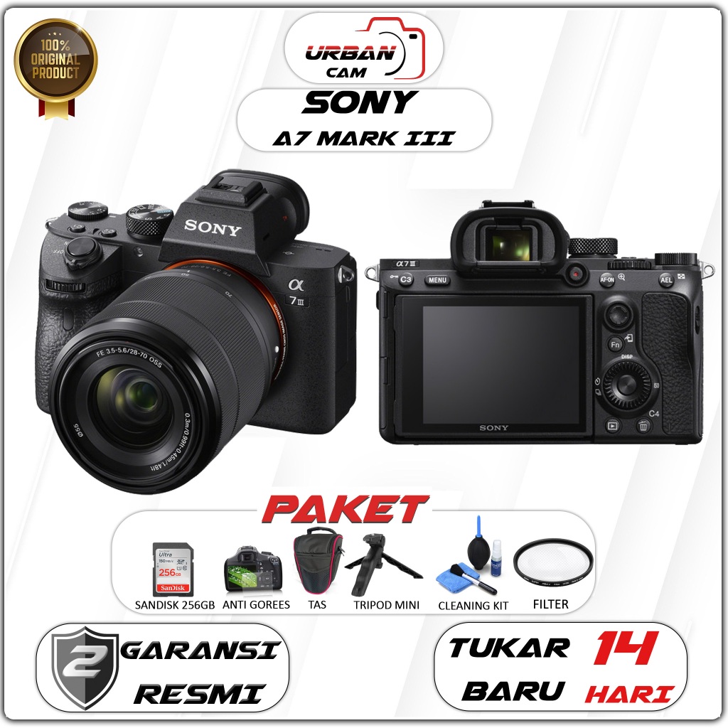 Jual Sony A7 III KIT 28-70MM Resmi / Sony Alpha a7 III / Sony A7 Mark ...