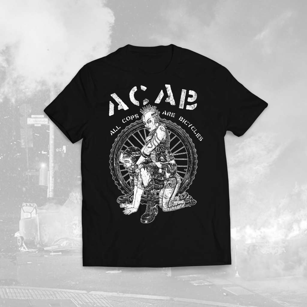 Jual KAOS RIOT | ACAB ALL COPS ARE BICYCLE BLACK | PROTEST SHIRT ...