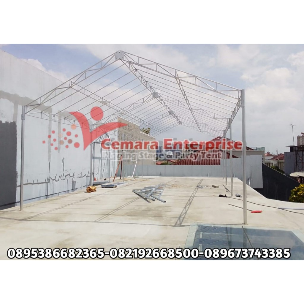 Jual rangka tenda ukuran 6m x 8m model segitiga | Shopee Indonesia