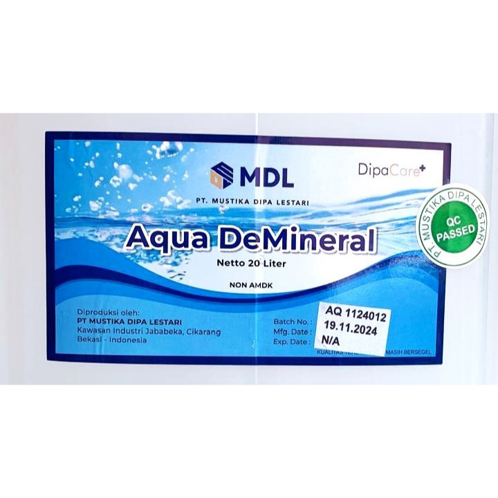 Jual Aqua DM/A04221/ Aqua Demin/Aqua Demineralisasi/Aquadest/MDL/20L | Shopee Indonesia