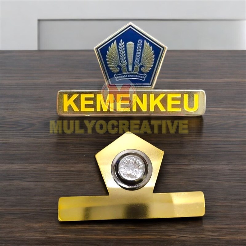 Jual Pin Logo KEMENKEU Magnet Pin Bros Kementerian Keuangan Full Logam ...