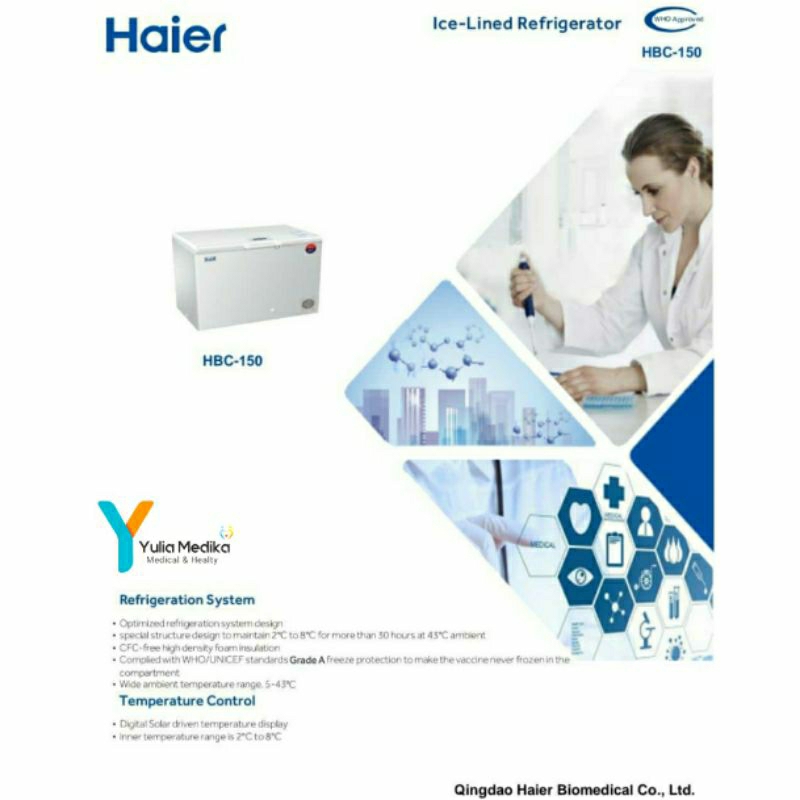 Jual Haier HBC-150 Ice Line Refrigerator / Haier HBC 150L | Shopee ...