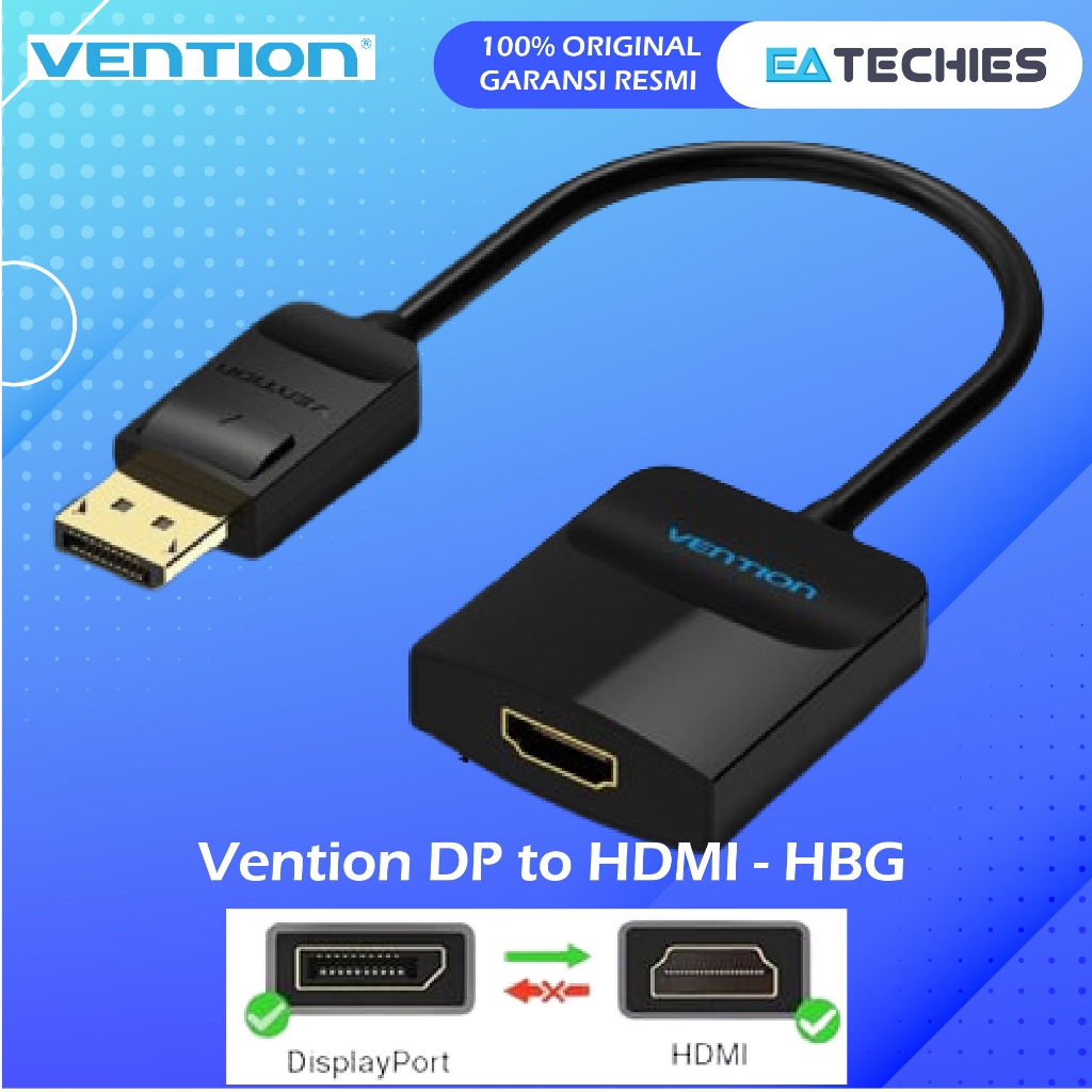 Jual Vention HBG Converter Active DP to HDMI DisplayPort to HDMI ...