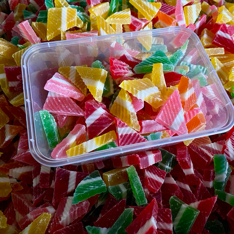 Jual [ 500 GRAM ] Manisan Agar Agar Kering Agar Kering 5 Rasa Agar Rasa ...