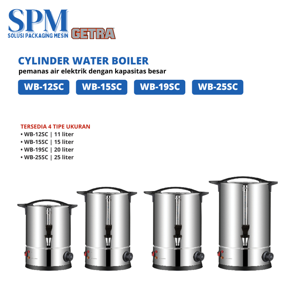 Jual Pemanas Air / Pemanas Air Elektrik / Cylinder Water Boiler Getra ...