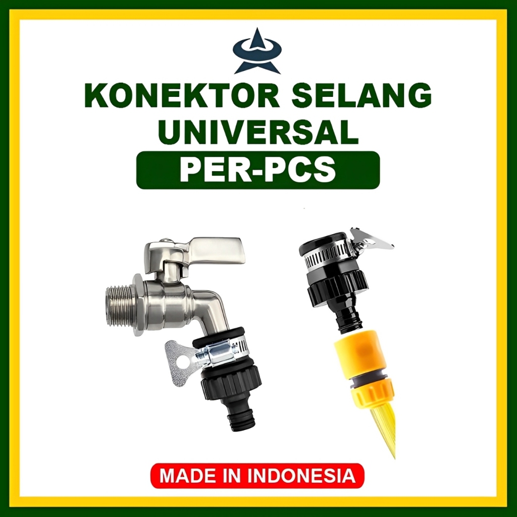 Jual GEMUK Konektor Keran Air Universal Konektor Keran Ke Selang 5/8 ...
