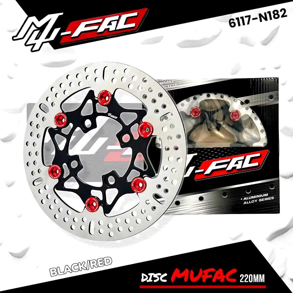 Jual DISC BRAKE CAKRAM DEPAN MUFAC N182 FLOATING DISC 220MM LUBANG 4 BEAT VARIO SCOOPY MIO MX ...