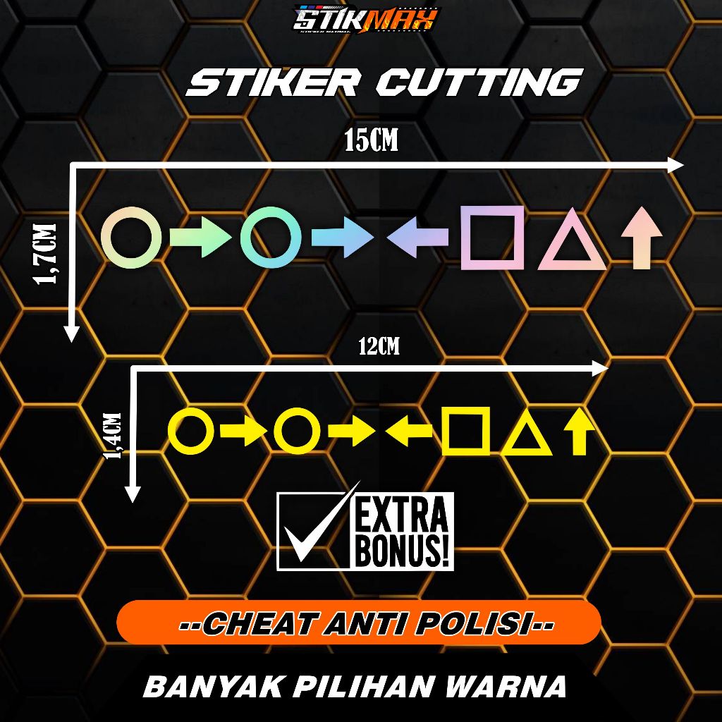 Jual stiker sticker cheat ANTI POLISI gta cutting viral hits anti air ...