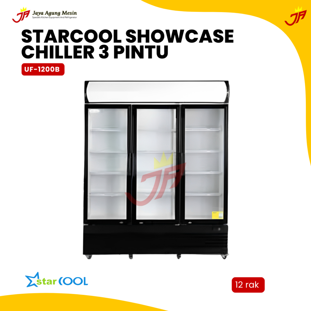 Jual STARCOOL Showcase Chiller 3 Pintu UF-1200B / DIsplay Cooler UF 1200B | Shopee Indonesia