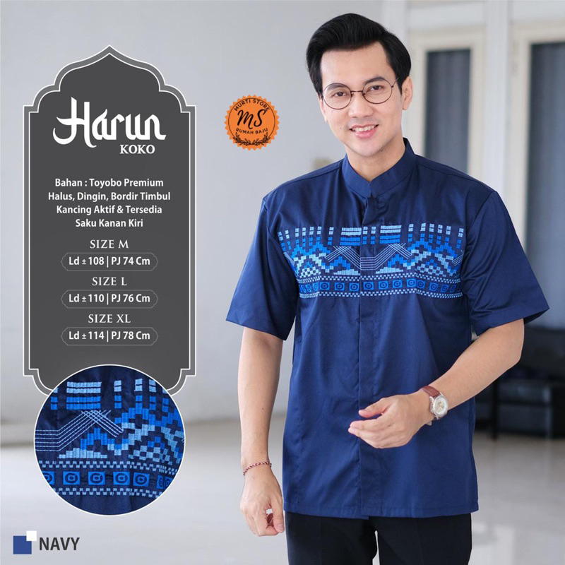 Jual Baju Koko Toyobo Premium Harun | Shopee Indonesia