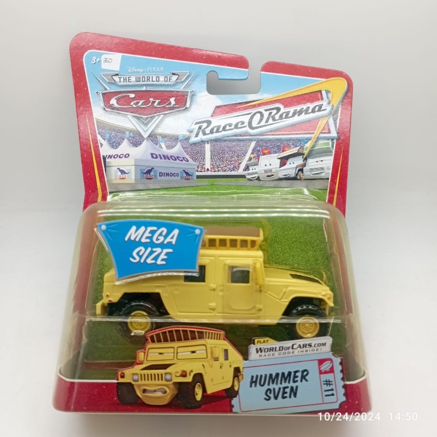 Jual Disney Pixar Cars Race Orama Mega Size Hummer Sven Mattel Diecast ...