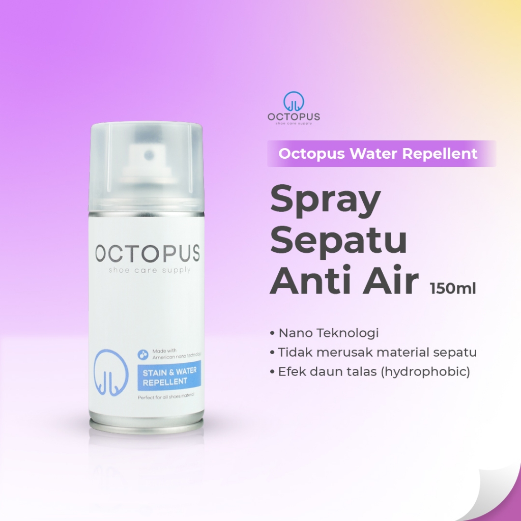 Jual Octopus Water Repellent Spray Pelindung Anti Air Sepatu Jaket efek ...