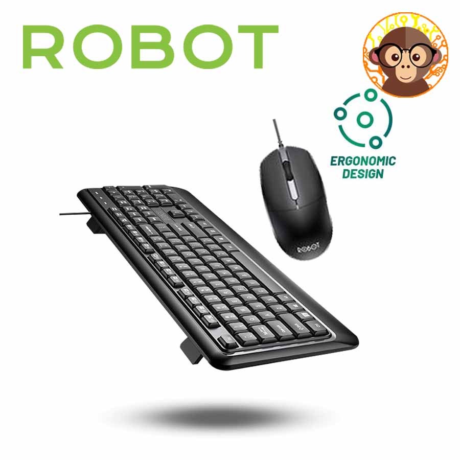Jual Keyboard dan Mouse Robot KM2600 for Komputer/Laptop Set Combo ...