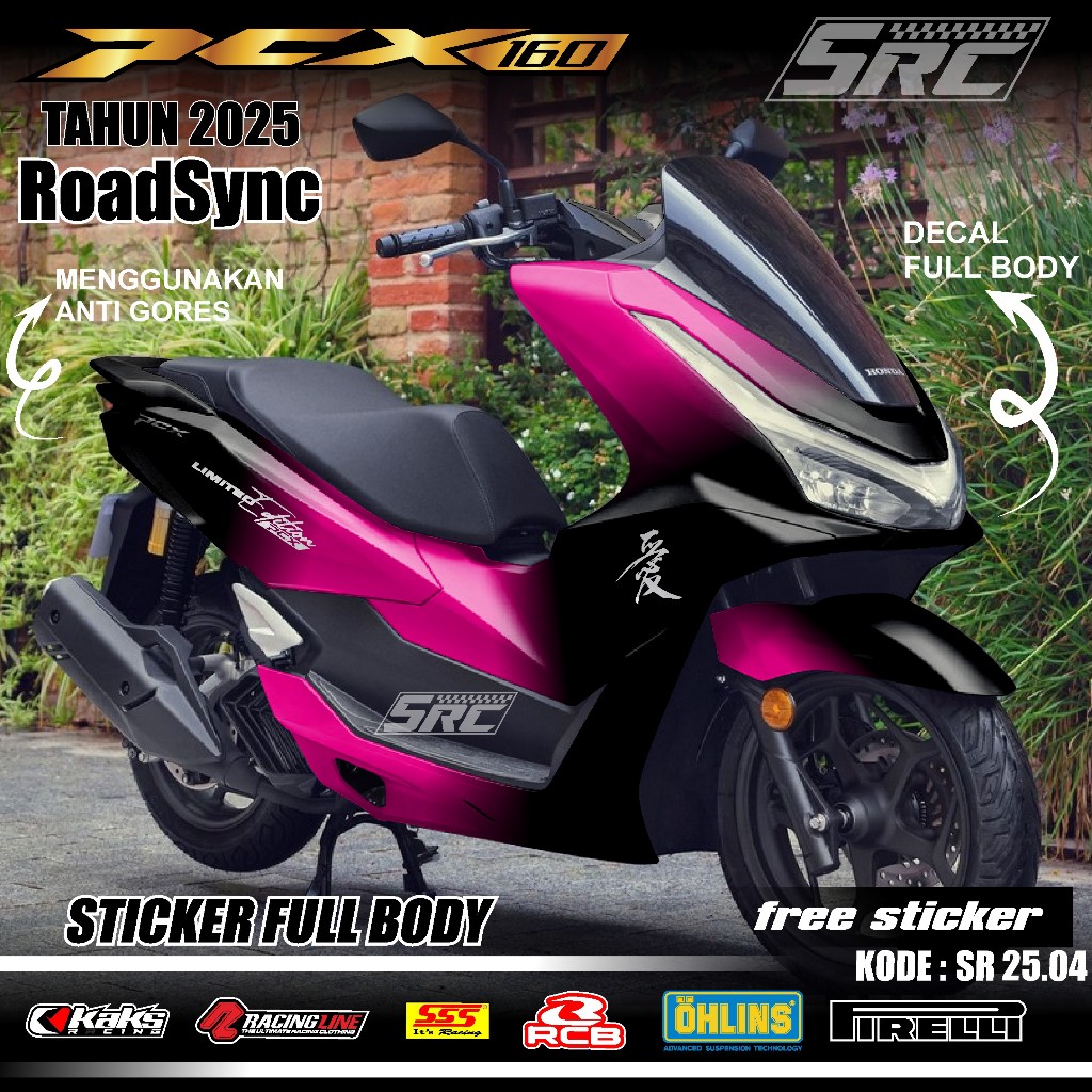 Jual COD Sticker Full Body Honda Pcx 160 2025 RoadSync Sticker Full ...