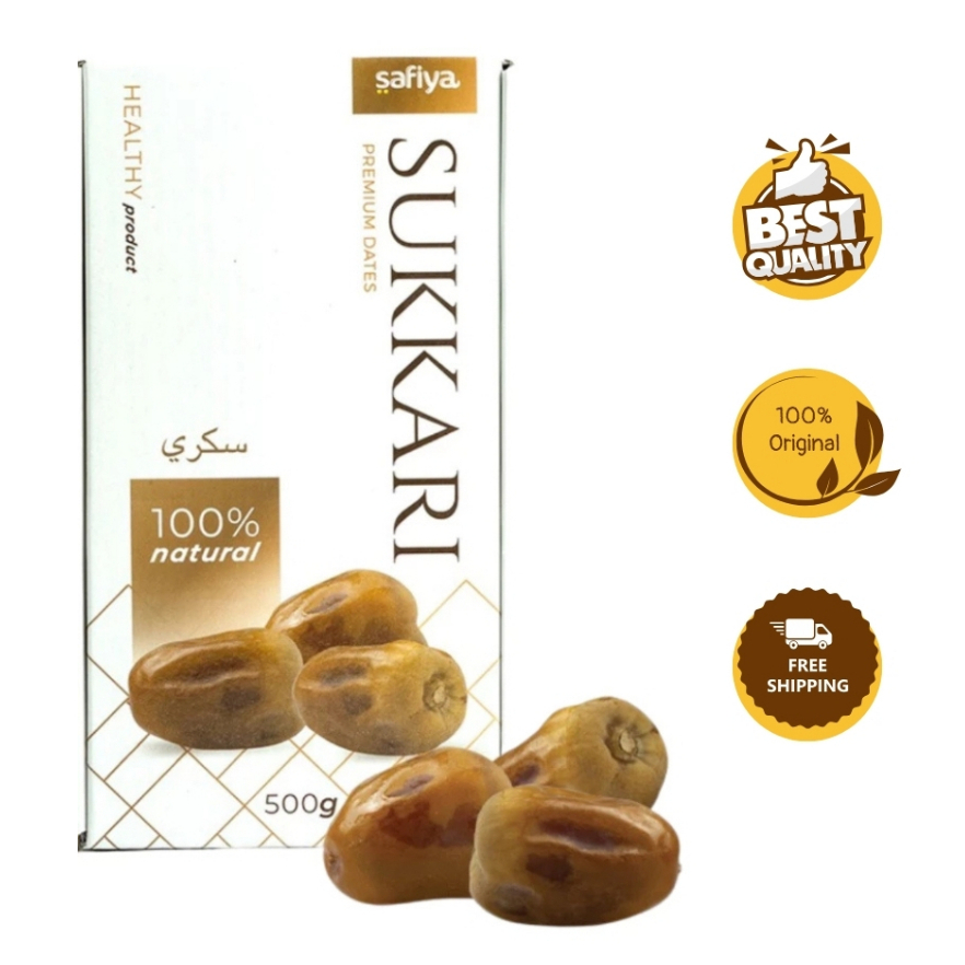Jual Kurma Sukari Safiya (kurma Premium Sukkari) 500 gram | Shopee ...