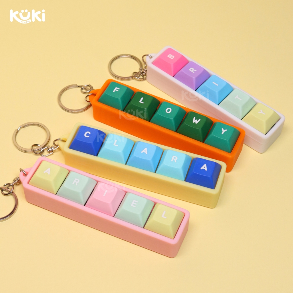 Jual Key Series - 5 SLOT | Keyboard Keychain | Keyboard Fidget | Custom ...