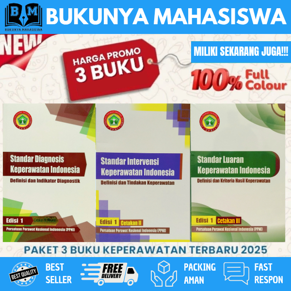 Jual PAKET 3 BUKU PPNI SDKI SIKI SLKI NANDA NIC NOC PEDOMAN STANDAR OPERASIONAL PROSESUR ...