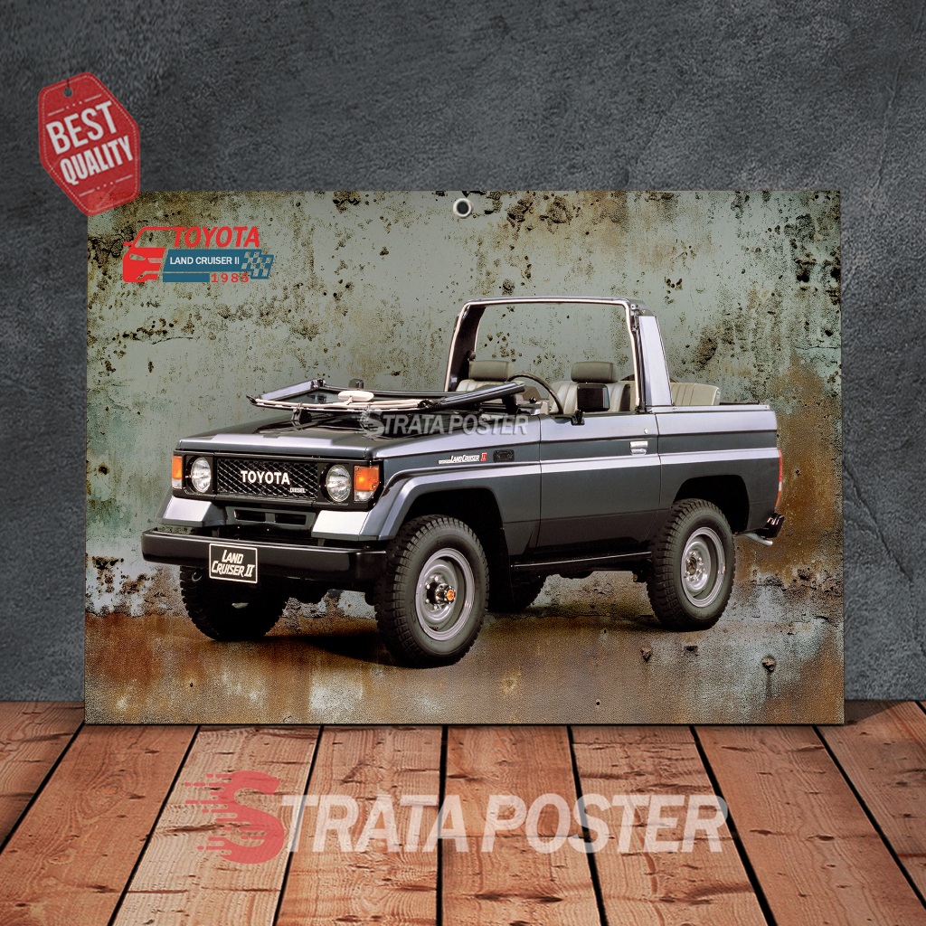 Jual Poster mobil toyota land cruiser II tahun 1985 Dekorasi dinding ...