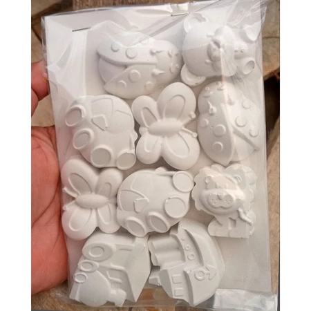 Jual patung lukis gypsum mini 10 pcs / mewarnai patung gipsum Series ...