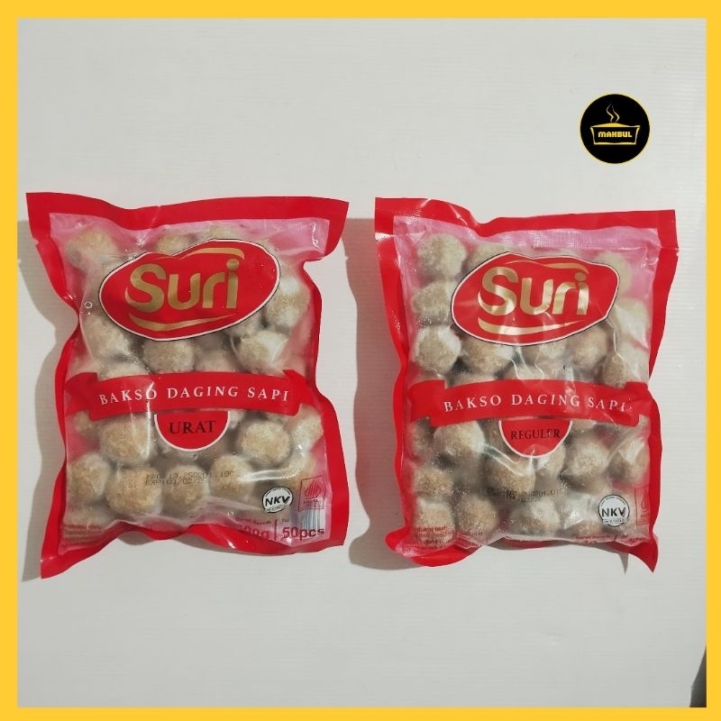 Jual Suri Bakso Daging Sapi isi 50 Reguler dan Urat 600gr | Shopee ...