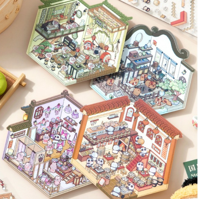 Jual 3D Decorative Sticker Korea New Series Simno Panda Japan Capybara ...