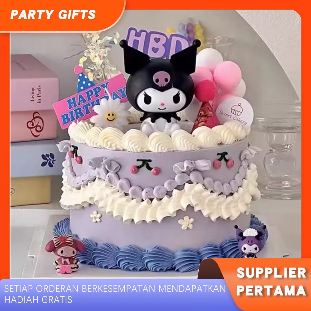 Jual PARTYGIFTS Cake Topper Motif Sanrio Cinnamoroll Kuromi Melody ...